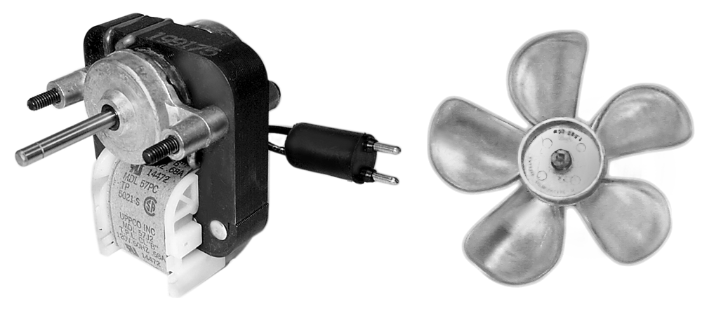 63-0117: Evap Fan Motor and Blade For Zero Zone - Case Parts Commercial ...
